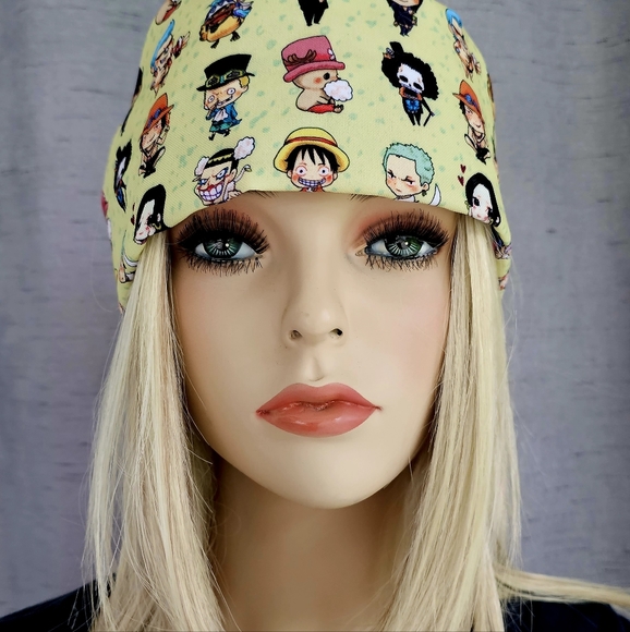 Accessories | One Piece Anime Chibi Green Medical Nurse Scrub Cap ...